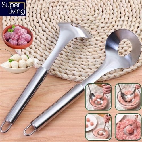 Jual Sendok Pembuatan Bakso Sendok Cetakan bakso Praktis Stainless ...