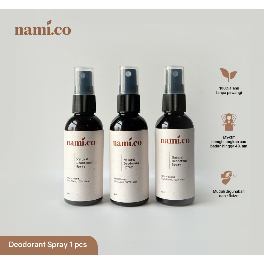 Jual 3pcs Nami Co Deodorant spray / Tawas spray premium quality ...