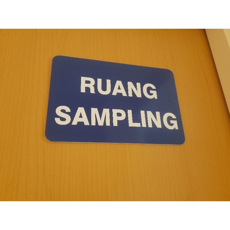 Jual sign tanda papan nama sampling laboratorium lab tulisan gambar ...
