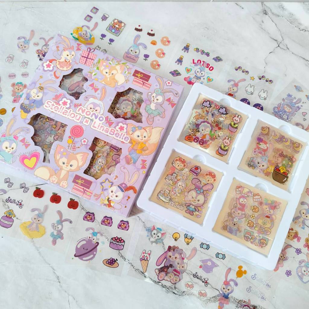 Jual Stiker 2D 100 Lembar Sticker Linabell Stellalou Kartun Lucu Anti ...