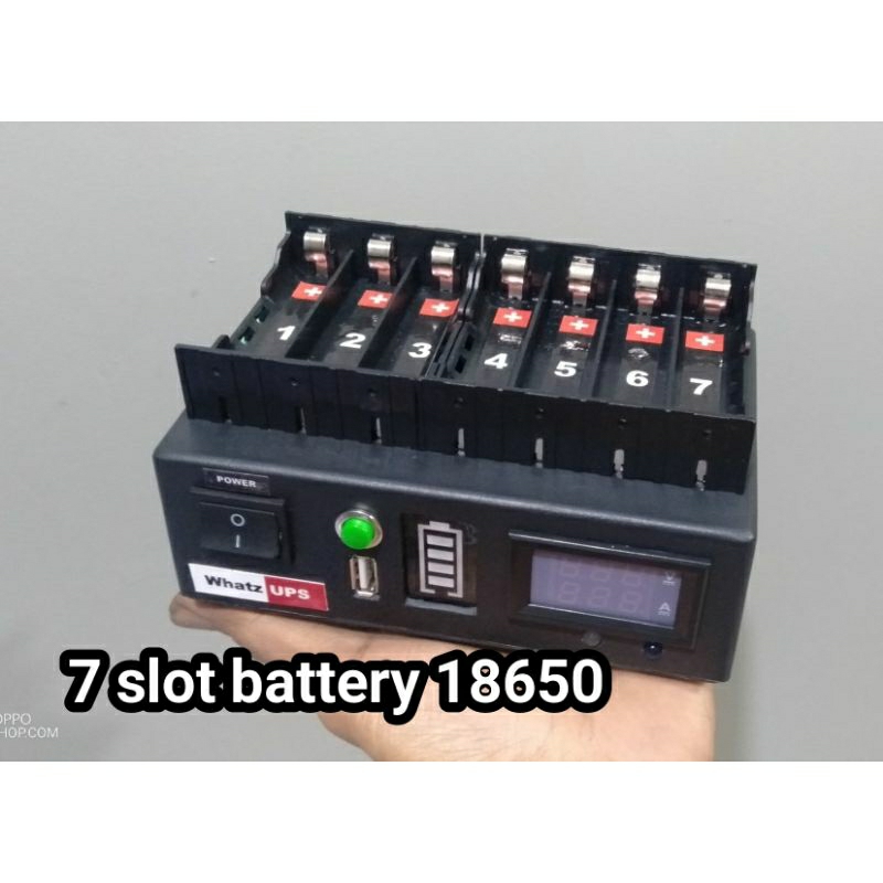 Jual UPS Mini Combo DC 12 volt USB 5 volt dengan SLOT BATTERY 18650 ...