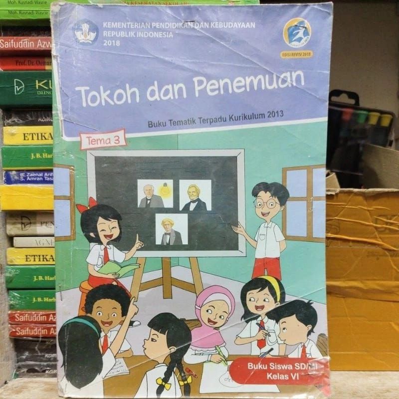 Jual Buku tematik terpadu kelas 6 SD tema 3 tokoh dan penemuan edisi revisi 2018 | Shopee Indonesia