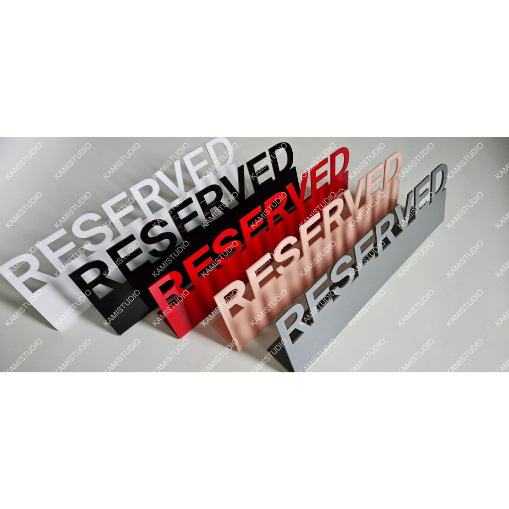 Jual TULISAN RESERVED / PAJANGAN MEJA RESERVED / SIGN RESERVED ...