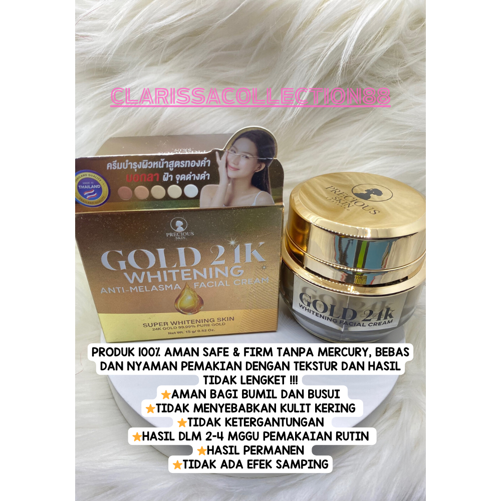 Jual CREAM 24K GOLD WHITENING CREAM GOLD 24K WHITENING / ORIGINAL THAILAND | Shopee Indonesia