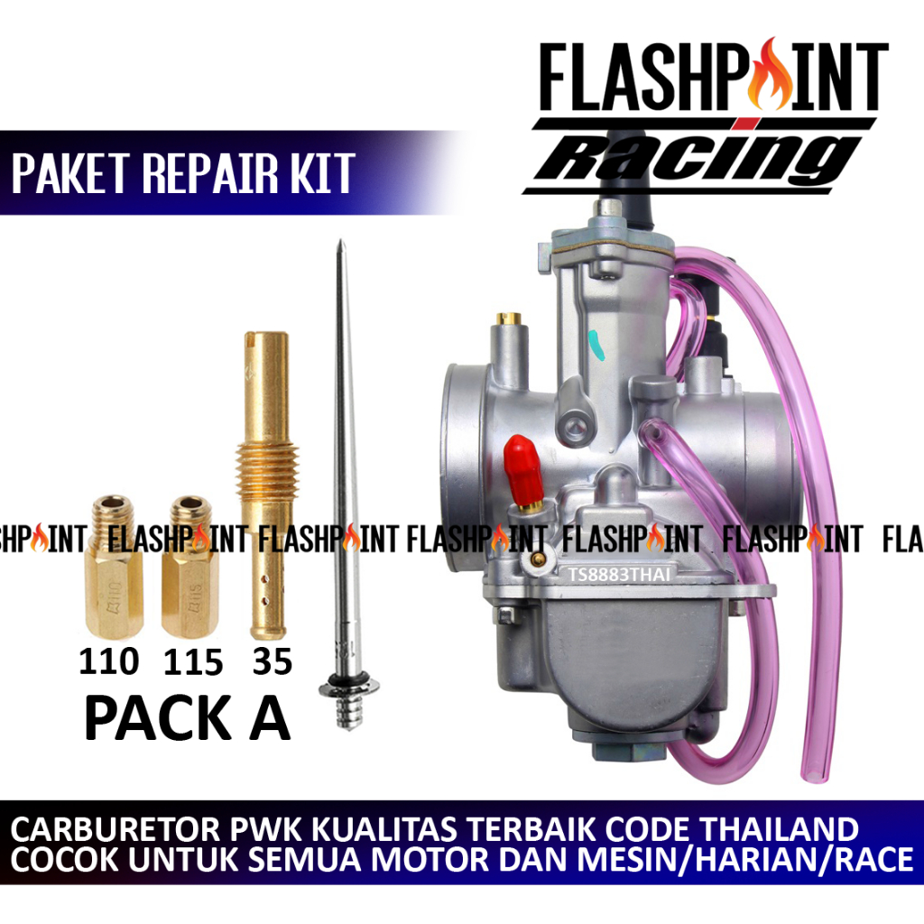 Jual (COD) KARBURATOR PWK 24 26 28 30 32 34 KARBU FULLSET FULL KABULATOR CPO PWK BLACKVIPER ASLI ...