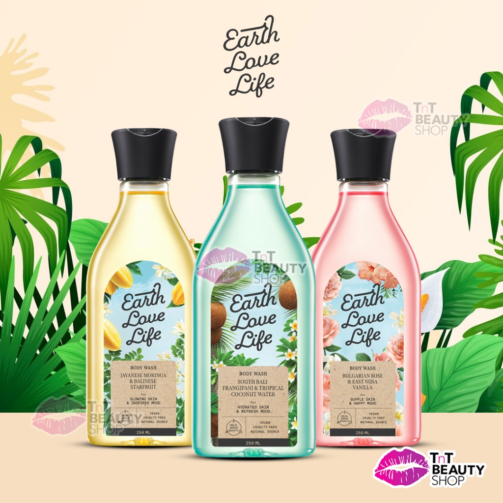 Jual Earth Love Life Body Wash 250ml Sabun Cair Wangi Sabun Mandi Mewah ...