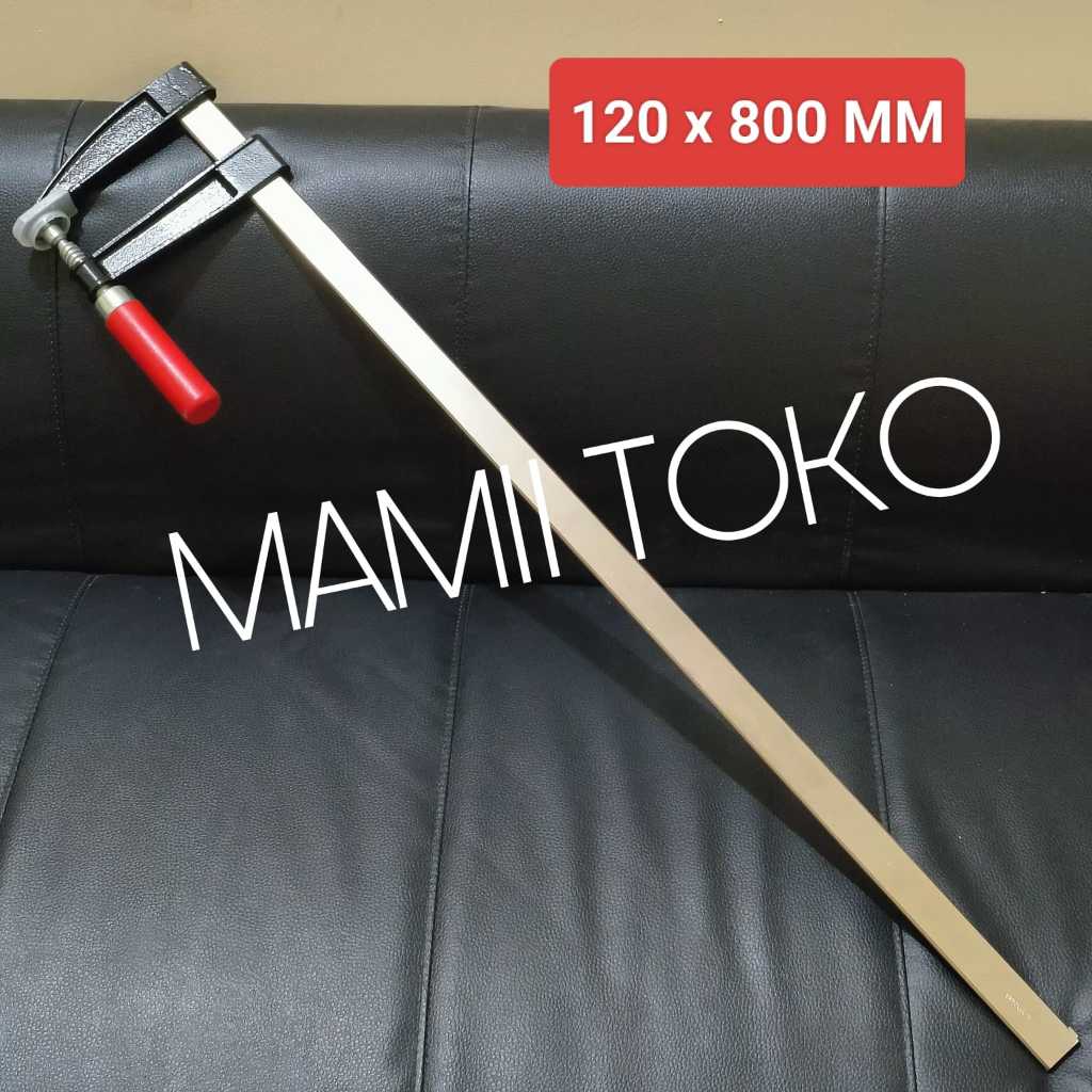 Jual Klem F 120mm x 250-300-400-500-600-800 mm Catok F Clamp Alat jepit ...