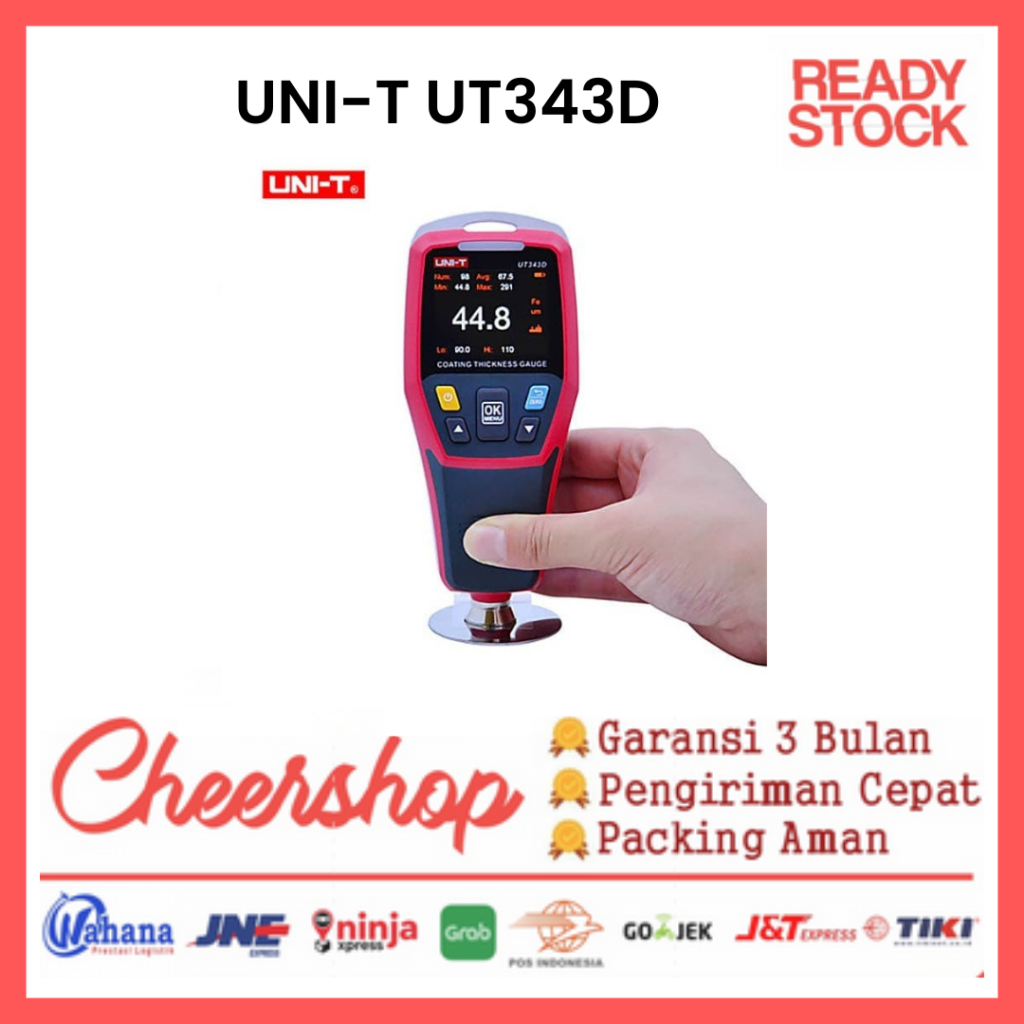 Jual UNI-T UT343D Coating Thickness Gauge Alat Ukur Ketebalan Cat UT ...