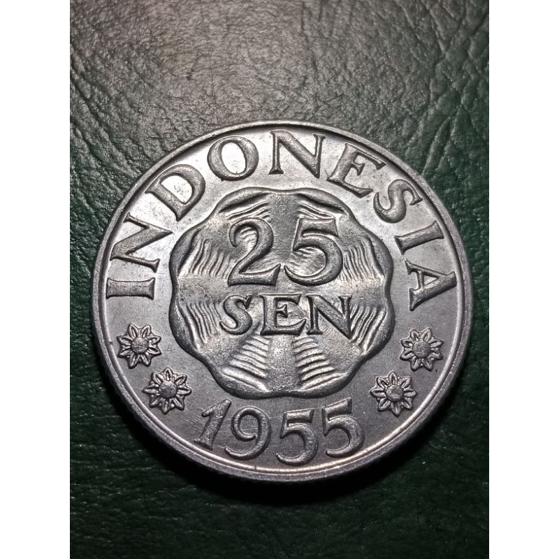 Jual Koin Indonesia 25 Sen Aluminium Tahun 1955 | Shopee Indonesia