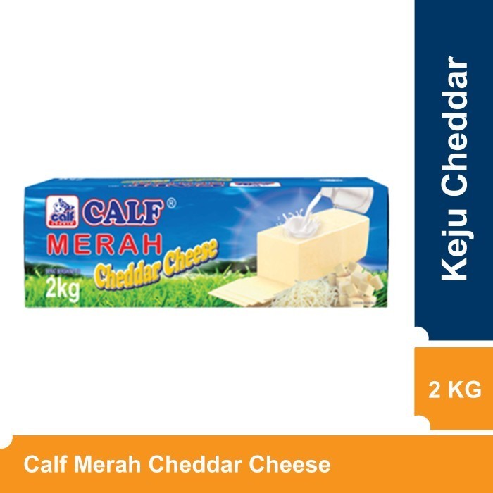 Jual Calf Keju Cheddar Cheese Merah/Orange/Hijau 2 Kg | Shopee Indonesia