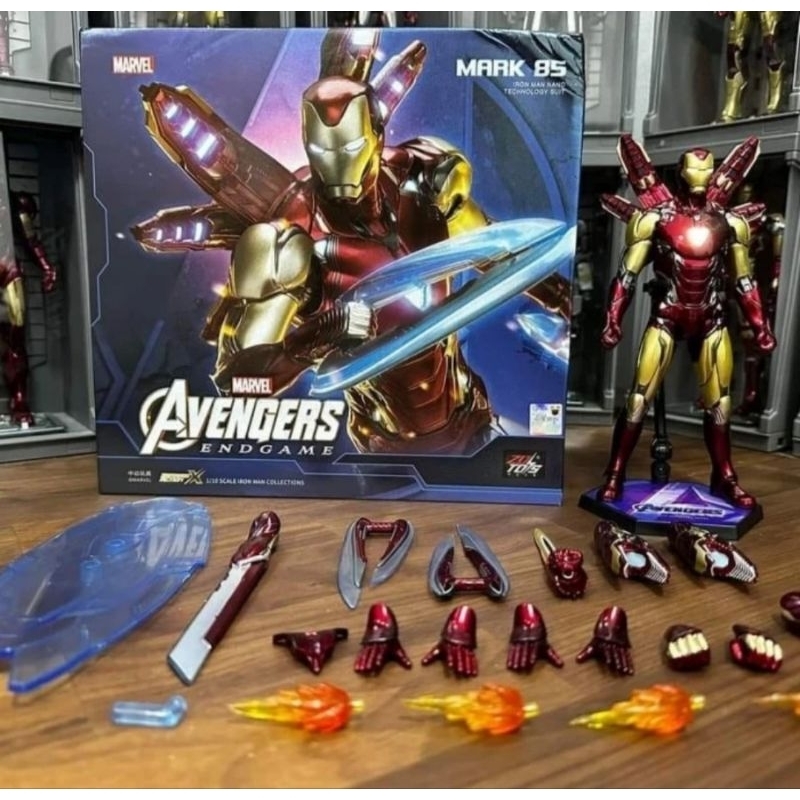 Jual Zd Toys Iron Man Mark 85 Figure Avengers Ironman Mk85 End Game ...