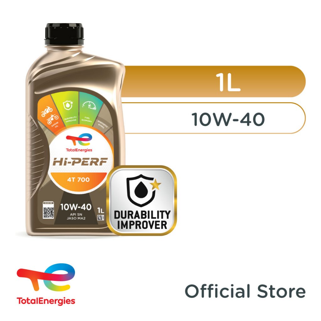 Jual TotalEnergies - Hi-Perf 4T 700 10W-40 Oli Motor 1L | Shopee Indonesia