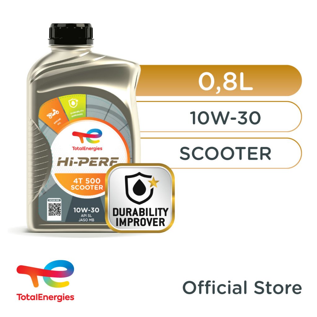 Jual TotalEnergies - Hi-Perf 4T 500 Scooter 10W-30 Oli Motor Matic 0.8L ...
