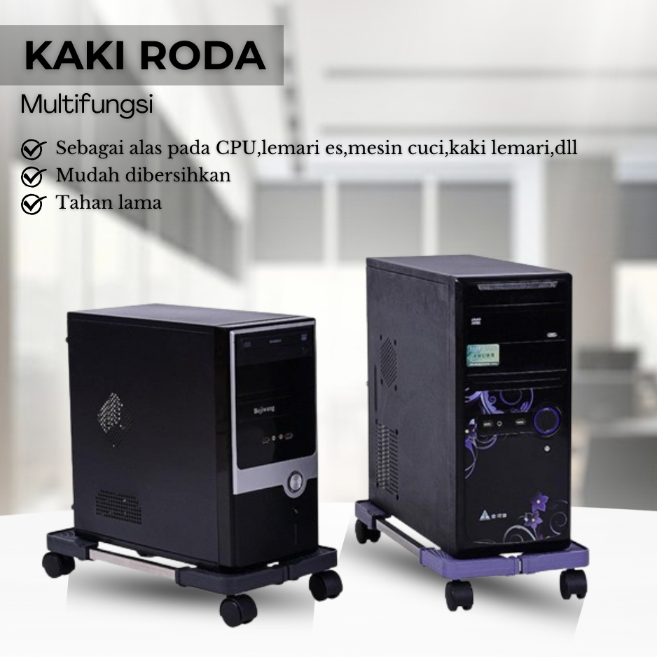 Jual Tatakan Dudukan Kaki Roda Kulkas Lemari CPU Komputer Roda ...