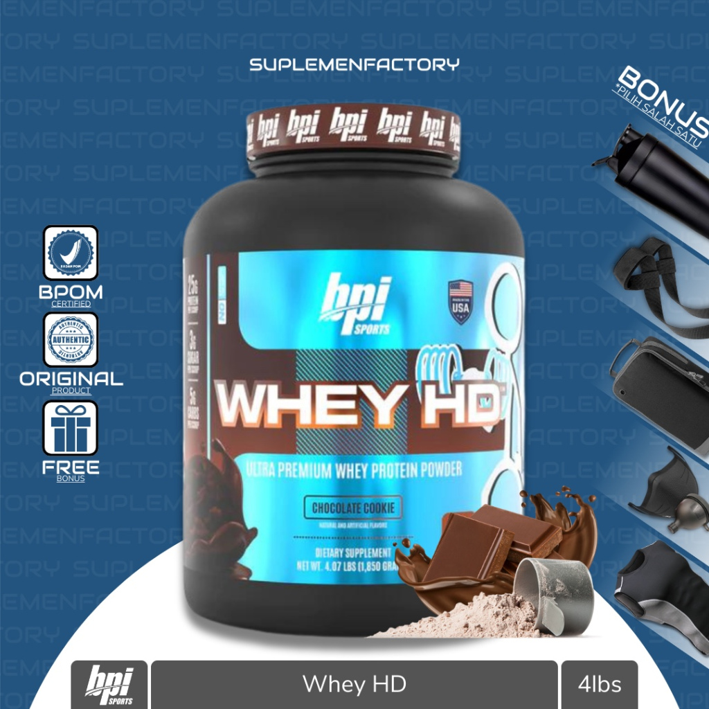 Jual BPI Sports Whey HD 4 Lbs Protein | Shopee Indonesia