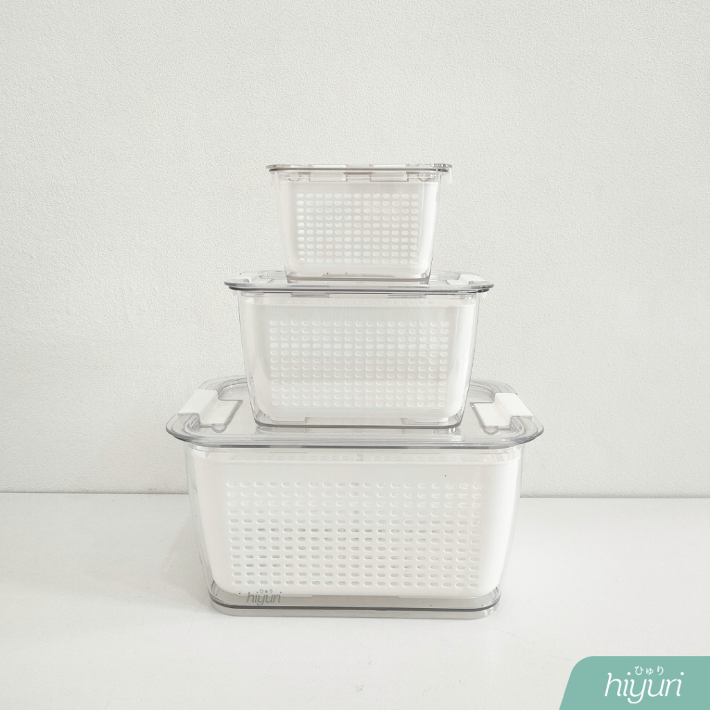 Jual HIYURI Set 3pcs Keranjang Pengering Buah Sayuran / Kotak Tiris ...
