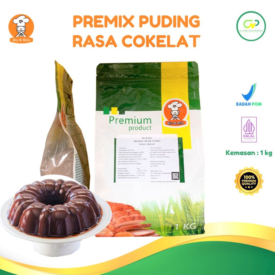 Jual R&B Premix Pudding Chocolate / Tepung Puding Coklat / Silky ...