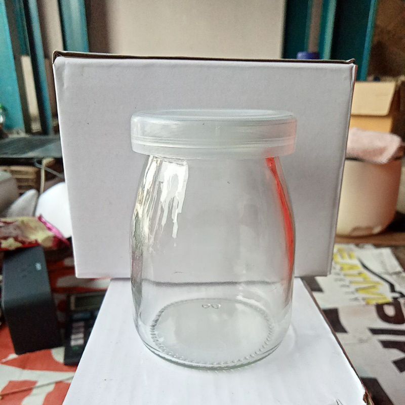 Jual HS PACKAGING - Jar pudding 100ml/150ml/200ml tutup plastik | Shopee Indonesia