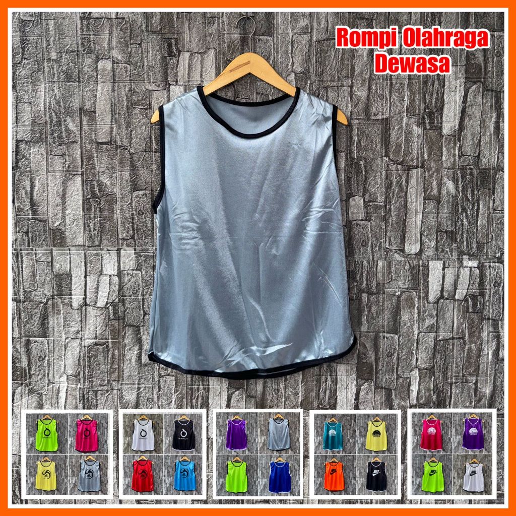 Jual Rompi Bola Polos Dewasa Unisex Rompi Olahraga Futsal Polos Murah ...