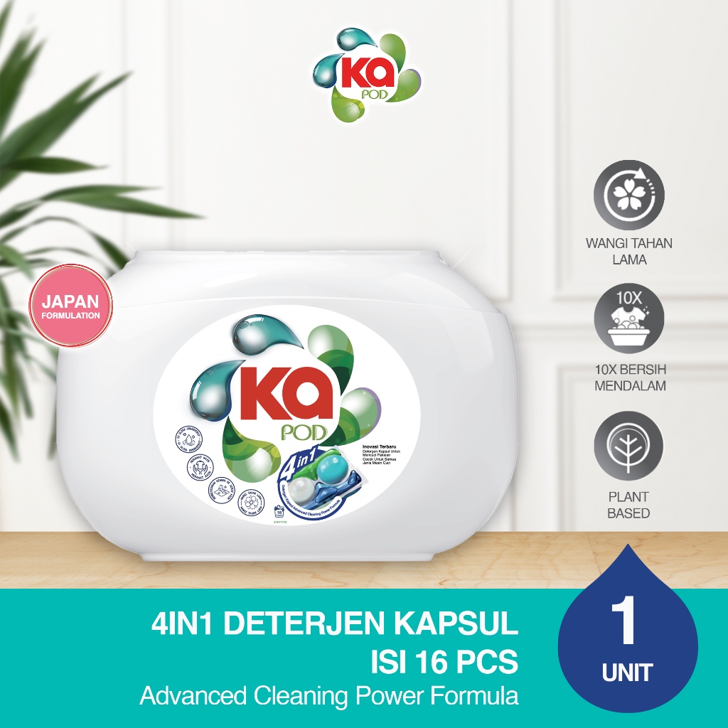Jual Ka Pod 4in1 Detergen Kapsul - Advanced Cleaning Power Formula ...