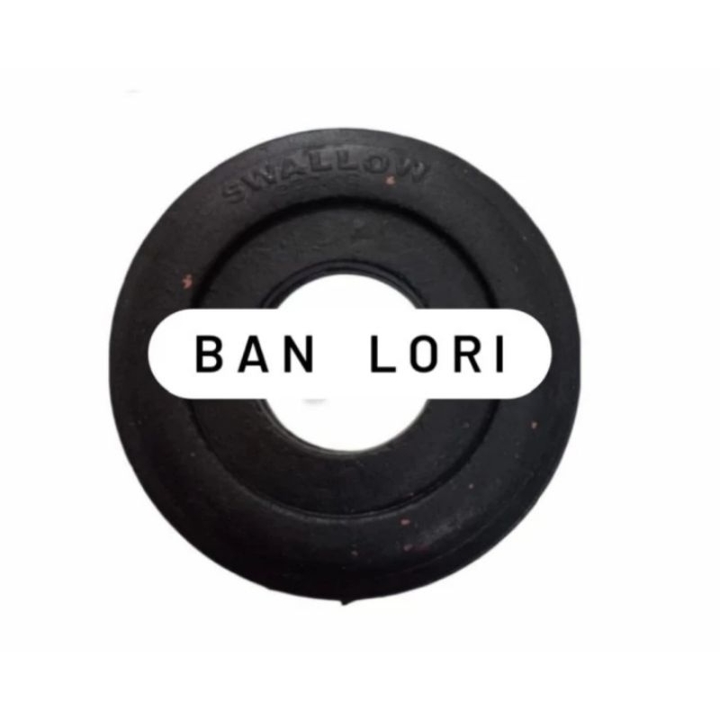 Jual Ban roda karet luar ban mati ukuran 7 inch untuk lory lori trolley ...