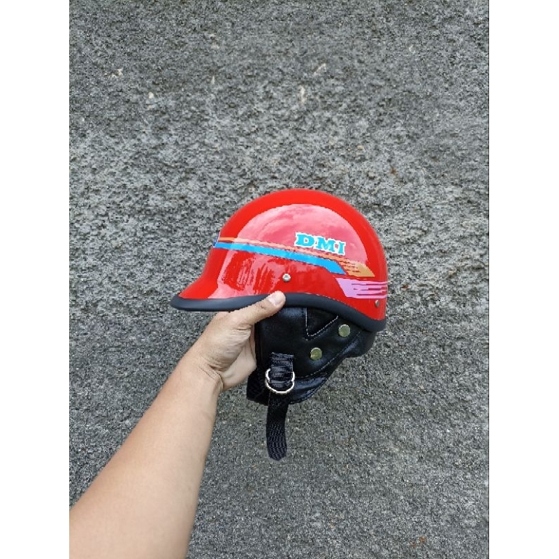 Jual Helm ciduk dmi gag merah restorasi custom | Shopee Indonesia