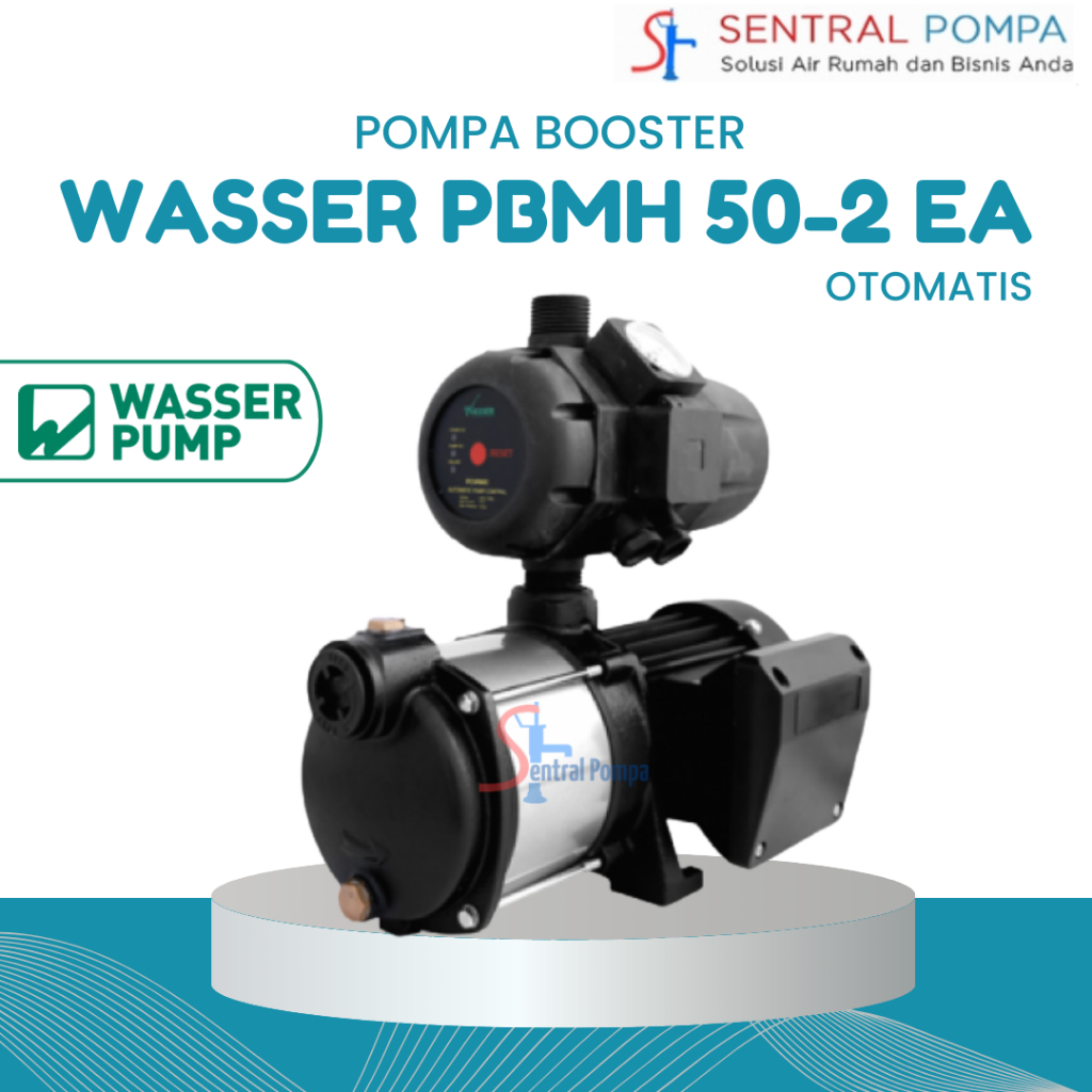 Jual Wasser PB-MH 50-2 EA Pompa Booster Multistage Otomatis PBMH 50-2EA Pompa Air Pendorong ...