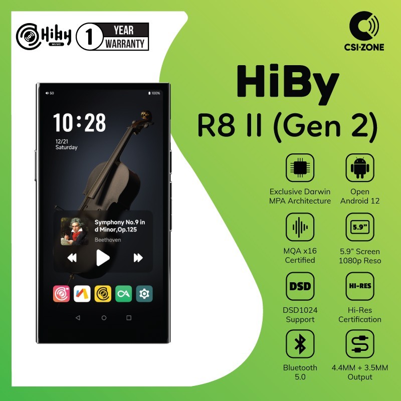 Jual HiBy R8 II / R8 Gen 2 Darwin-MPA Hi-Res Android Digital Audio Player | Shopee Indonesia