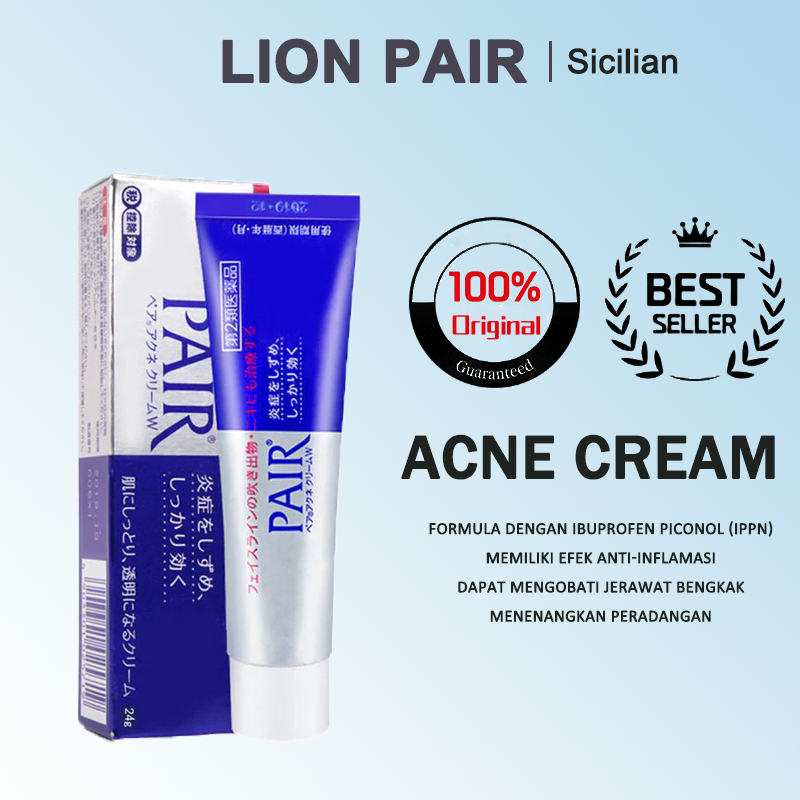 Jual LION PAIR Acne Cream 24gr Facial Acne Cream Japanese Original ...