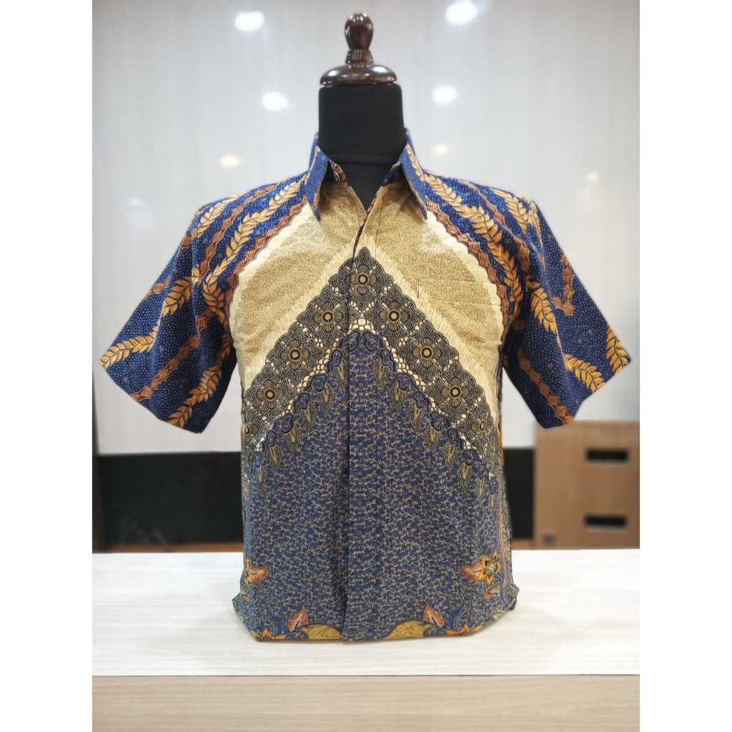 Jual Hem Pendek Motif Pesona Pluma dari Pangestu Batik | Shopee Indonesia
