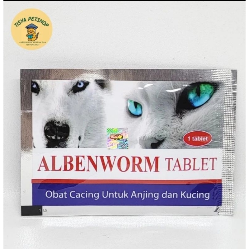 Jual Albenworm Tablet Obat Cacing Kucing Dan Anjing Per Pcs | Shopee ...
