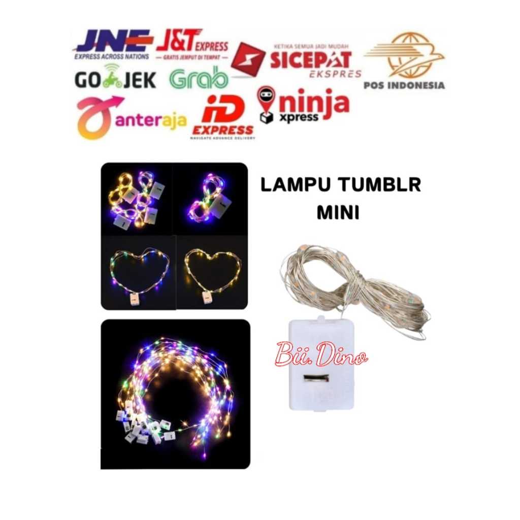 Jual Lampu Tumblr Kawat Mini 2m 2 Meter Baterai Lampu Hias Dekorasi ...