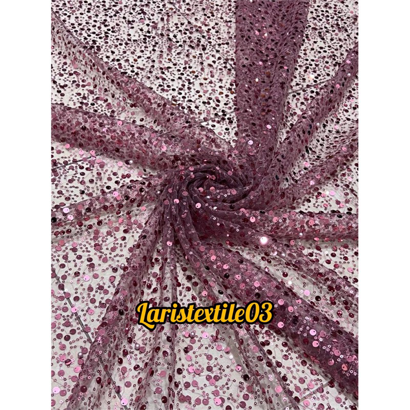 Jual Kain Tile Payet Sequin / Payet Sequin Mutiara / Bahan Kebaya Harga ...