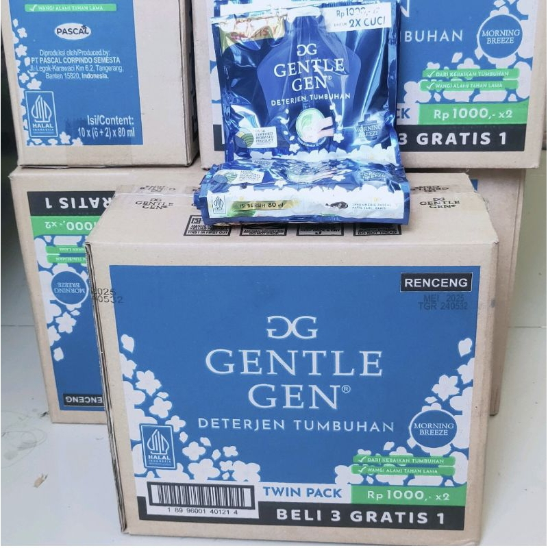Jual 1 DUS GENTLEGEN / SO SOFT SOSOFT DETERJEN TUMBUHAN GENTLE GEN 1DUS ...