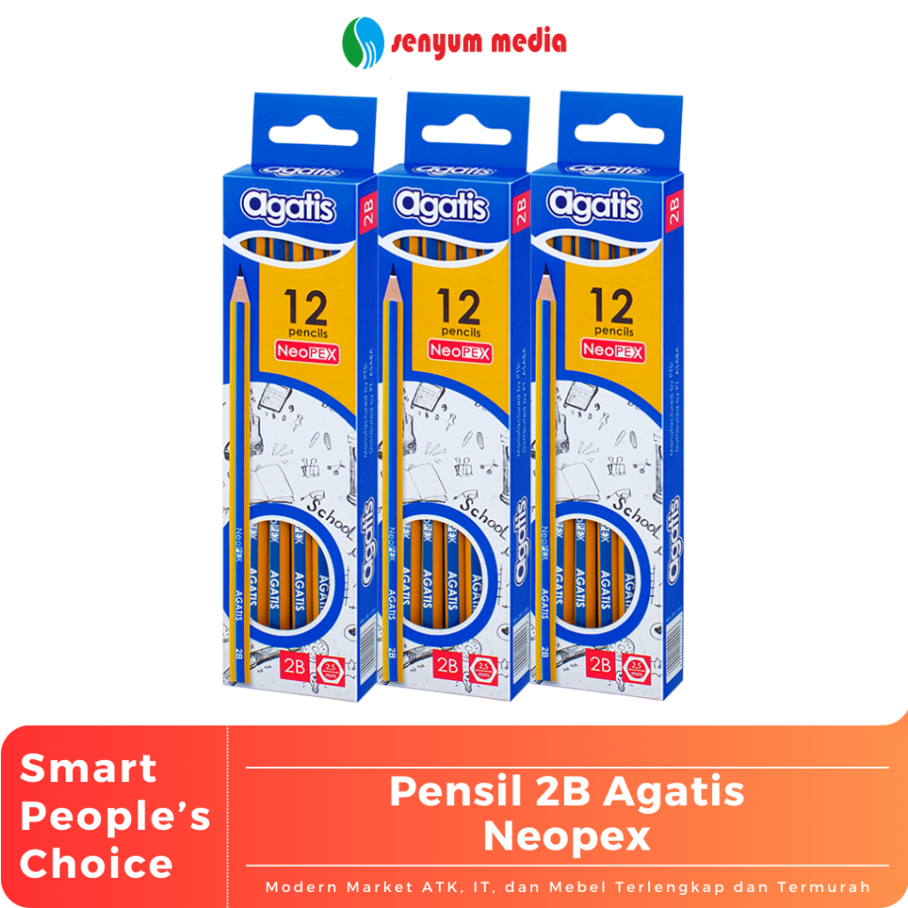 Jual Pensil 2B Agatis Neopex (1 Pack Isi 12 Pcs) (S:PAK) | Shopee Indonesia