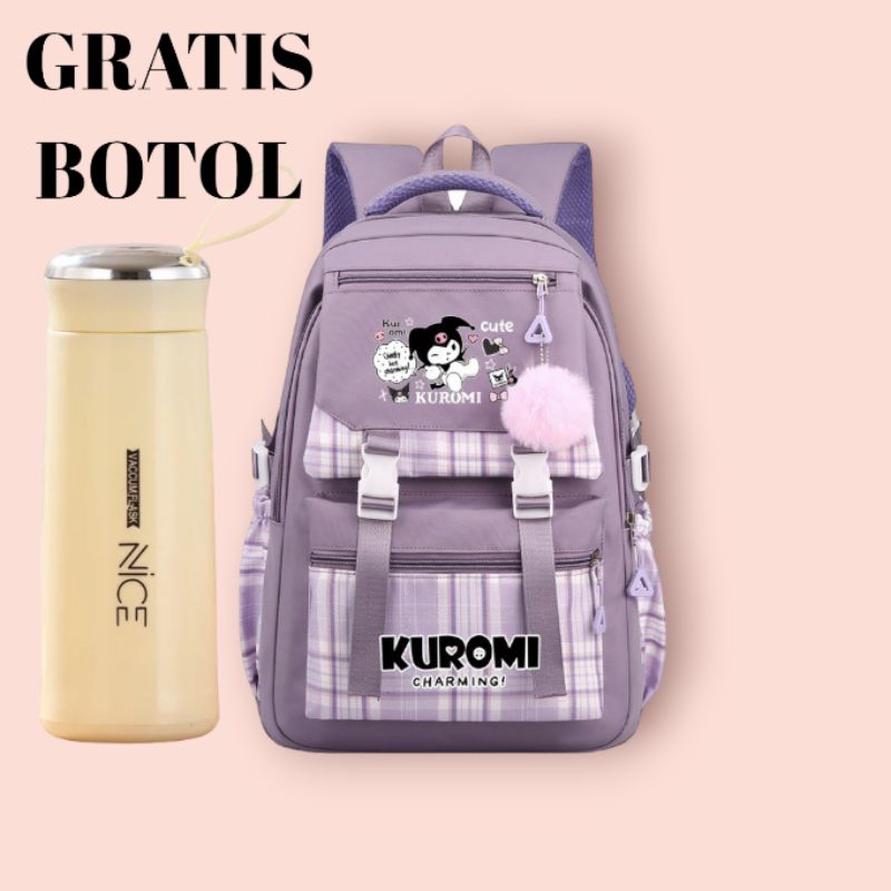 Jual Tas sekolah anak Sd SMP SMA viral Tiktok Tas anak perempuan gadis remaja terbaru kuromi ...