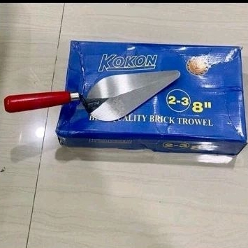 Jual kokon 8" sendok semen runcing kilat gagang kayu 8inchi sendok ...