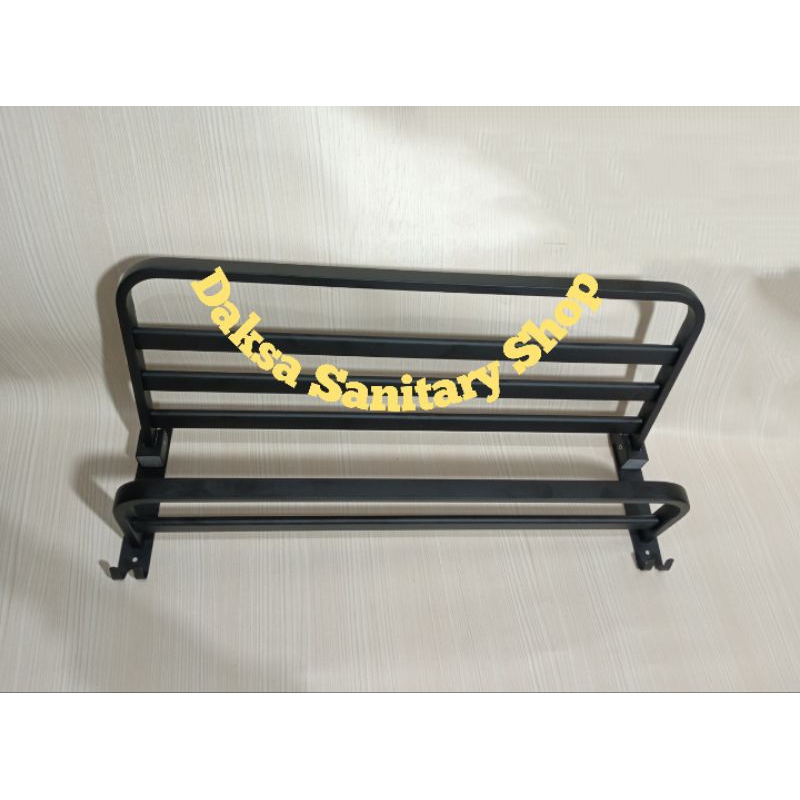 Jual Rak Handuk Lipat 5 Baris Stainles Hitam/gantungan Handuk Stainles ...