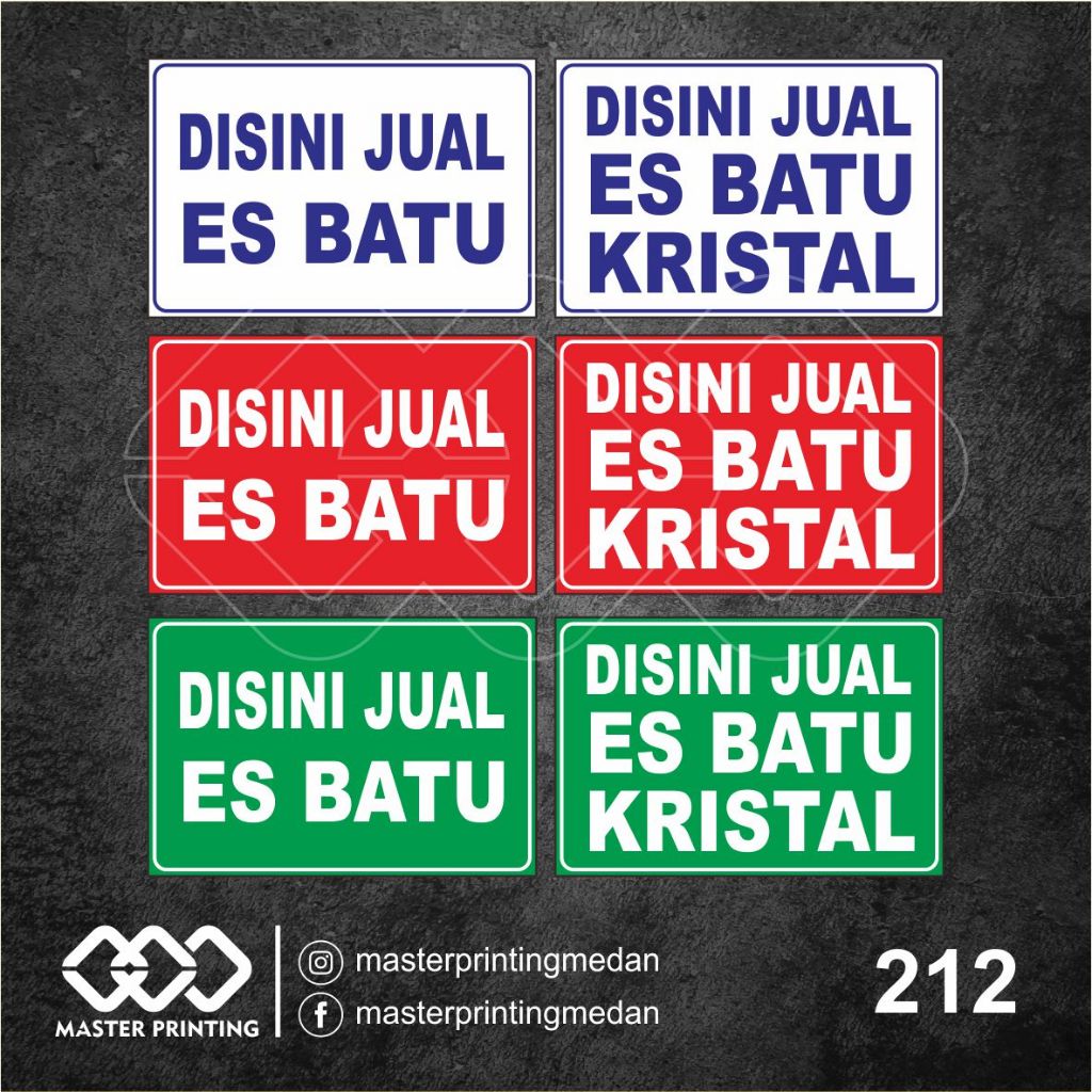 Jual 212 - Stiker Di Sini Jual Es Batu dan Es Batu Kristal, Sticker ...