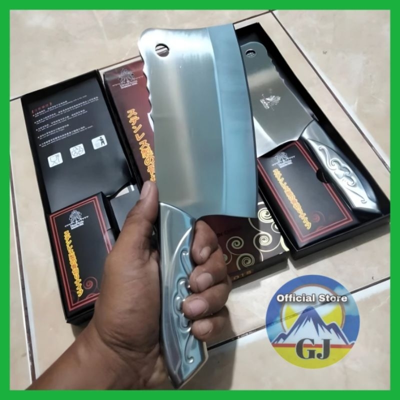 Jual Parang Pisau Daging Full Stainless / Parang Besar Gagang Besi ...