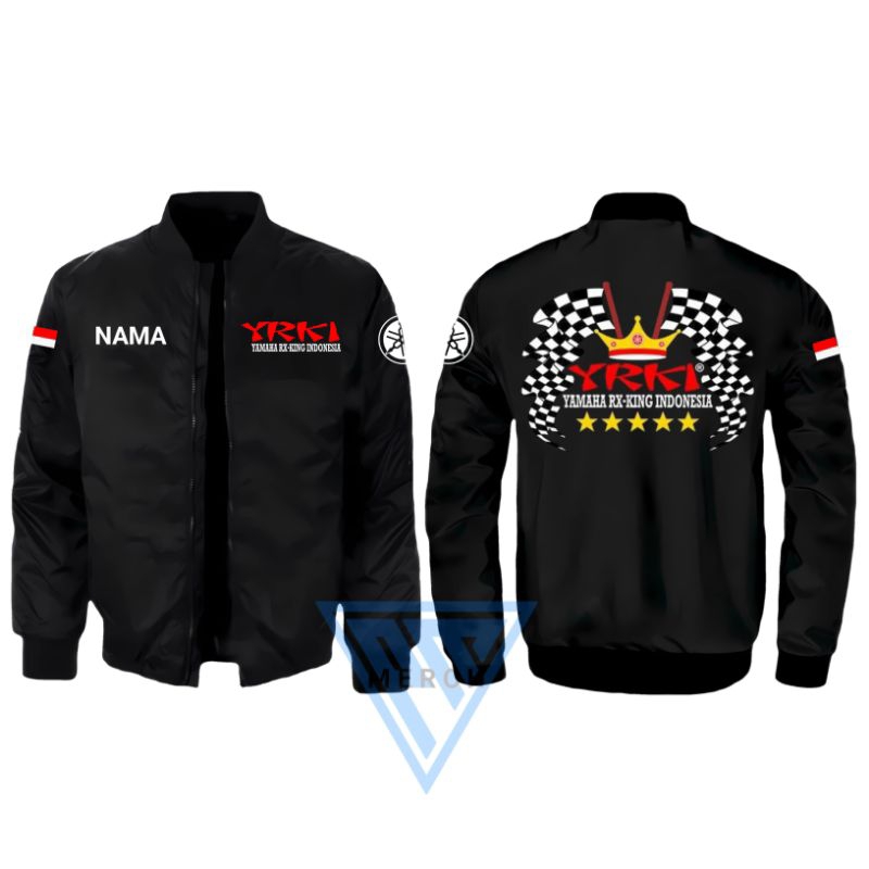 Jual Jaket Bomber Yamaha RX King Indonesia Yrki Hitam Premium Bahan ...