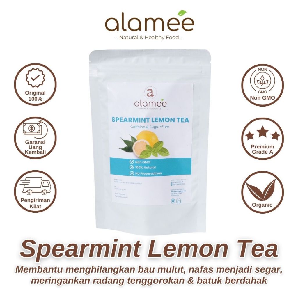 Jual Spearmint Lemon Tea Teh Daun Permen dan Lemon Minuman Herbal Alami ...