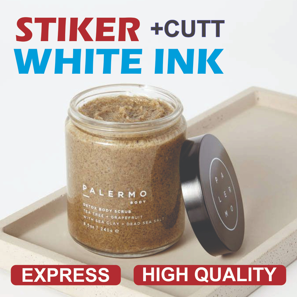 Jual STIKER TRANSPARAN TINTA PUTIH ( FREE CUTTING ) WHITE INK / HIGH ...