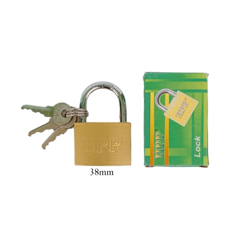 Jual Gembok Besi Kuning HPP 38mm / Gembok Kuning Tebal | Shopee Indonesia