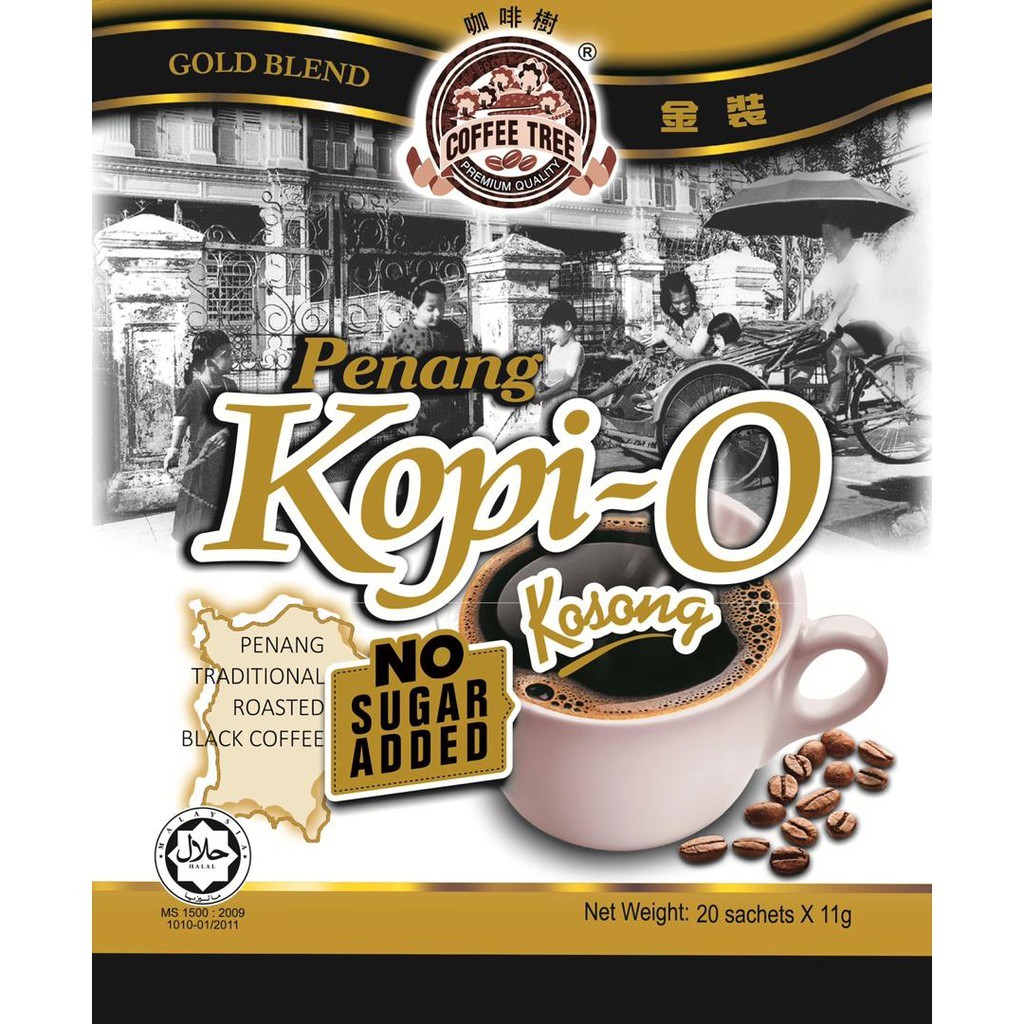 Jual Coffee Tree Penang Kopi - O Kosong Kopi Hitam Tanpa Gula No Sugar ...
