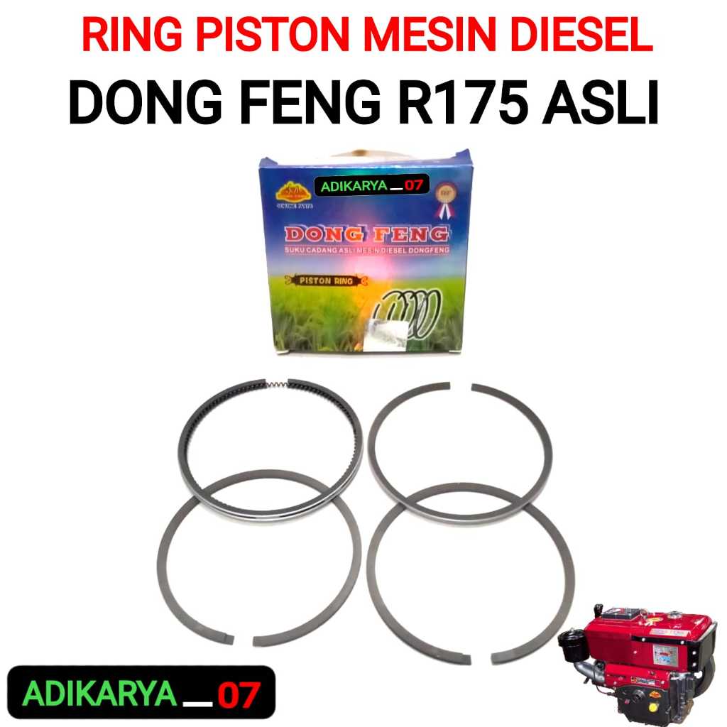 Jual Piston Ring Mesin Diesel R175 Dong Feng ASLI | Shopee Indonesia