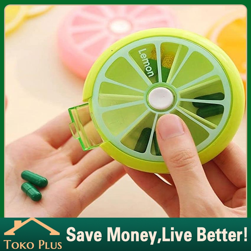 Jual Kotak Penyimpanan Obat Vitamin Harian Mingguan 7 Sekat Daily ...