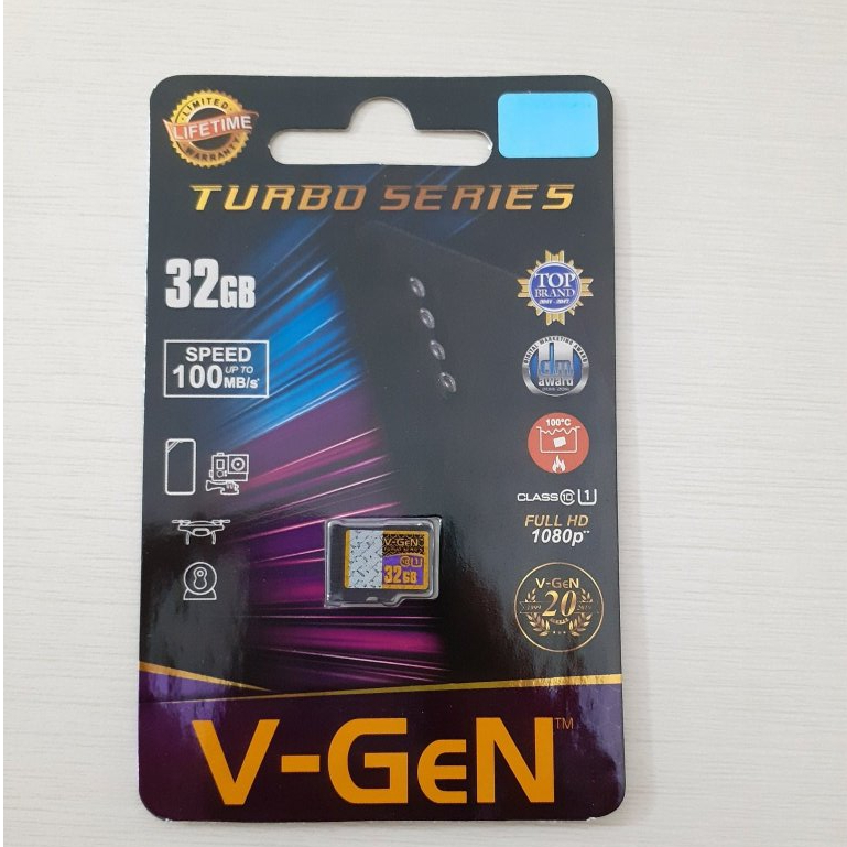 Jual Micro SD 32GB V-Gen Class 10 Turbo Non Adapter kartu memori mmc ...