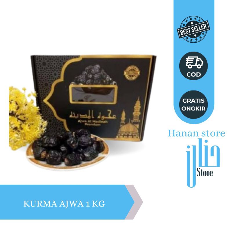 Jual KURMA AJWA DUS HITAM /AJWA MADINAH | Shopee Indonesia