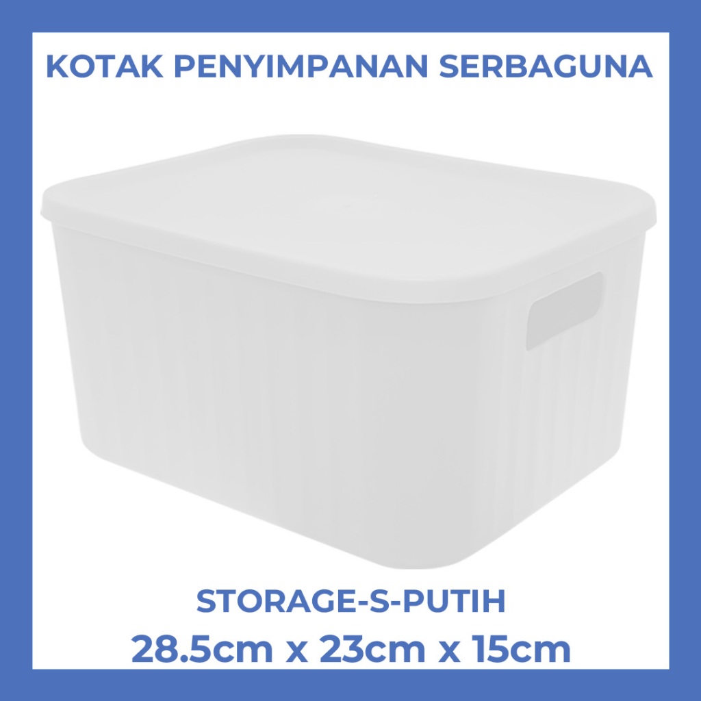 Jual Kotak Penyimpanan Serbaguna Storage Box Dengan Tutup Kotak Plastik ...